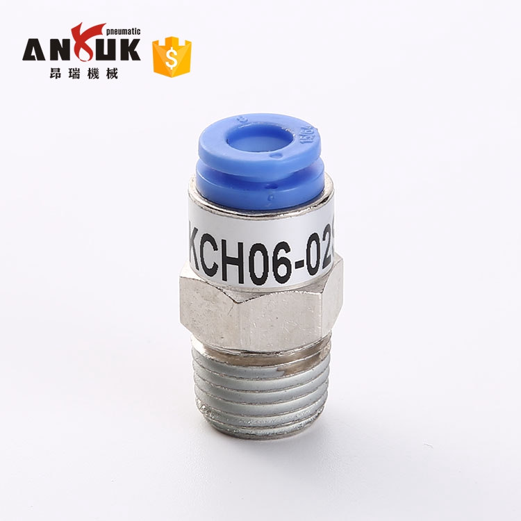 SMC type fittings KCH Male connector Straight union from China manufacturer - Ang Rui
